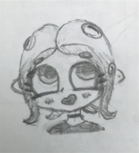 I Drew A Squiddo And Octo 🙃 Also I Suck At Drawing Bodies So Its Only The Heads Necks And