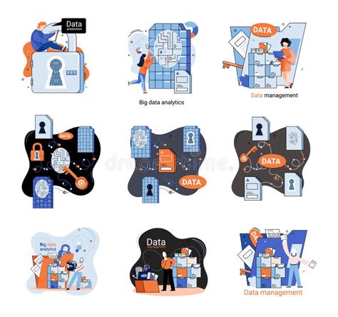 Big Data Analytics Platform Data Management And Protection Creative Metaphor Set Abstract