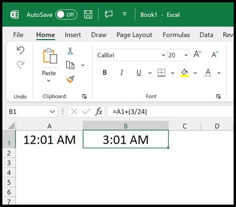 How To Add Hours Into Time Value In Excel Formula