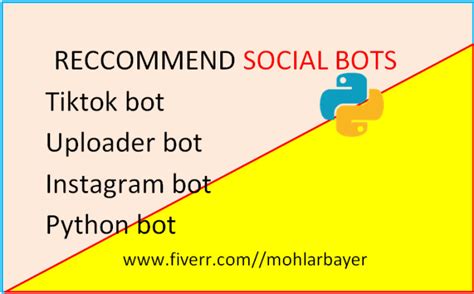 Do Tiktok Bot Tik Tok Uploader Bot Instagram Bot Python Bot By