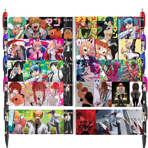 Chainsaw Man Pochita Denji Makima Ballpoint Pen Student Stationery Wholesale Pen Cartoon Pattern