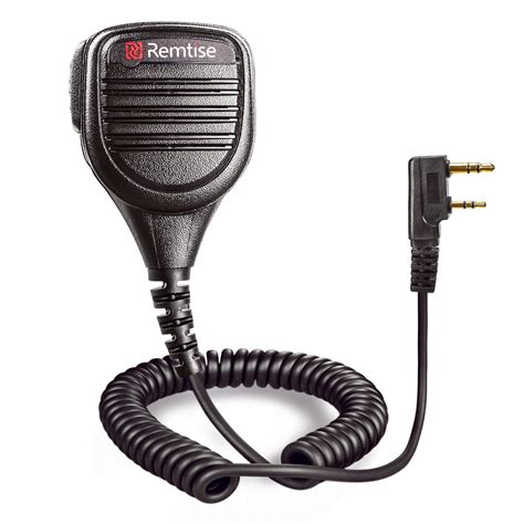 Speaker Mic For Baofeng Walkie Talkie 2 Pin Shoulder Microphone Compatible With Baofeng Radios