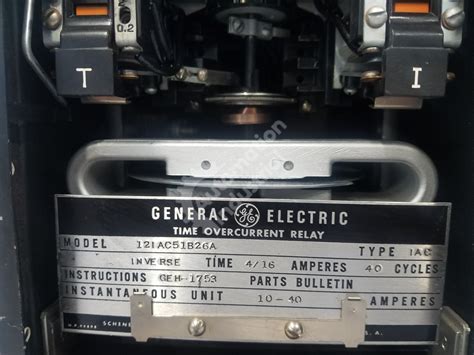 Ge 12iac51b26a Time Overcurrent Relay No Cover