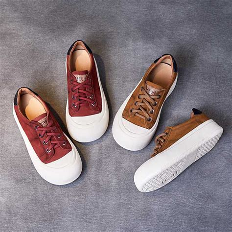 Women Platform Lace Up Casual Shoes Retrosia