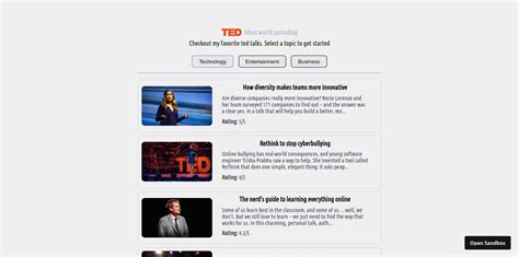 Github Anandbaraiktedtalk React Ted Talk