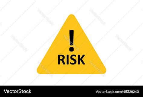 Risk Warning Attention Sign Concept Mark Royalty Free Vector