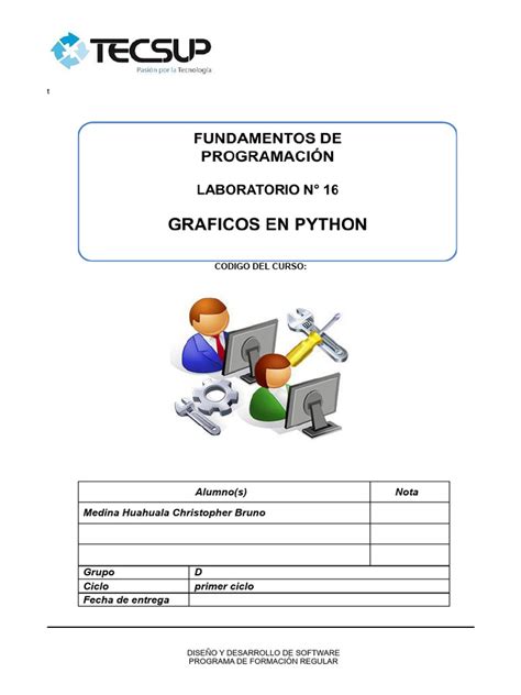 Lab 16 Graficos Con Pythondocx Pdf Programación De Computadoras