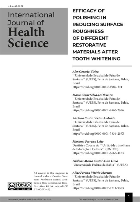 Pdf Efficacy Of Polishing In Reducing Surface Roughness Of Different