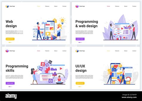 Mobile Application Development Process Vector Illustrations Creative
