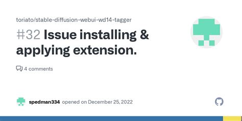 Issue installing & applying extension. · Issue #32 · toriato/stable-diffusion-webui-wd14-tagger ...