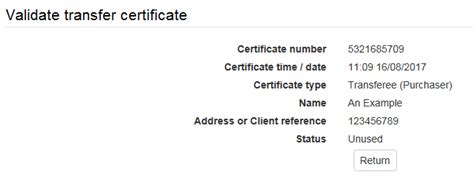 Validate A Property Transfer Certificate State Revenue Office Tasmania