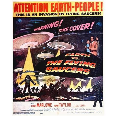 Earth Vs The Flying Saucers Poster Print By Hollywood Photo Archive
