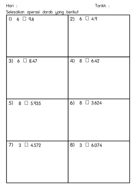 Latihan Matematik Tahun 4 Tajuk Perpuluhan Dan Peratus Part 2 Cikgu