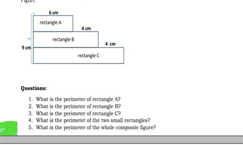 Given The Diagram Of Three Rectangles A B And C Stacked As Shown Wh