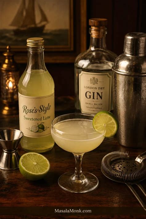 Gimlet Recipe Classic Gin Cocktail With Fresh Lime Masala Monk