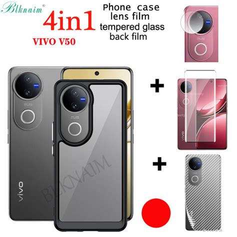 Blknaim 4in1 Acrylic Phone Case For Vivo V50 5g Colorful Acrylic Phone