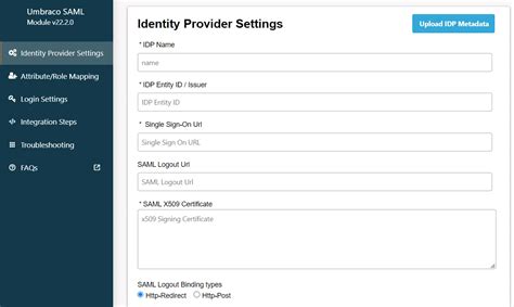 Service Provider Setup