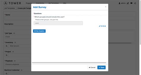 11 Job Templates — Ansible Tower User Guide