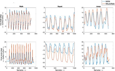 Representative Transverse Plane Joint Angle Waveforms Selected From