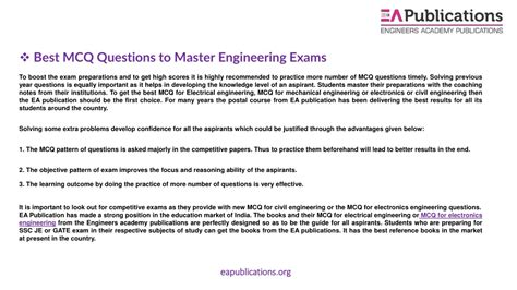 PPT Best MCQ Questions To Master Engineering Exams PowerPoint Presentation ID