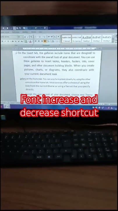 Font Increase And Decrease Shortcut Computer Kuldeepkaur Basiccomputer Sushmaahuja Youtube