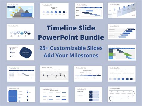 Timeline Powerpoint Slide Bundle Etsy
