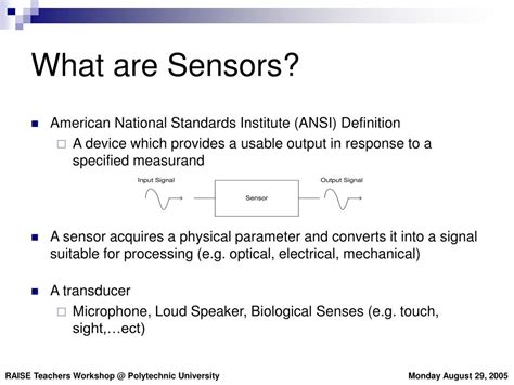 ppt introduction to sensors powerpoint presentation free download