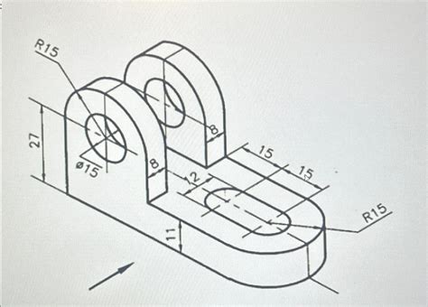 solved draw front side and top view with measurements