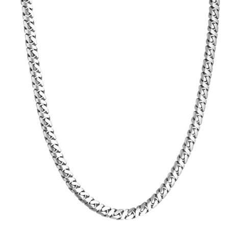 Sterling Silver 7mm 8 Sided Dc Curb Chain Midas Chain