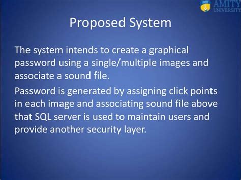 Graphical Password Authentication System With Association Of Sound Ppt