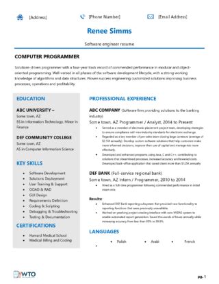 Technical Skills For A Resume Templates Examples