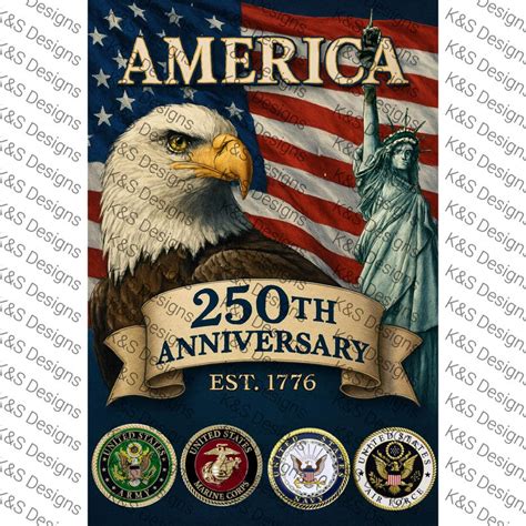 250th Anniversary Poster Etsy