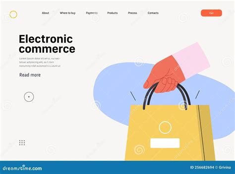 Online Shopping And Electronic Commerce Vector Illustration Series Stock Vector Illustration