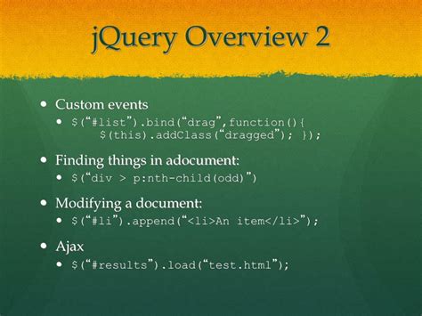 Ppt Javascript And Jquery Powerpoint Presentation Free Download Id5739153