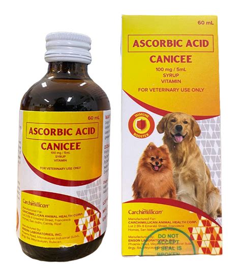 Canicee Ascorbic Acid 60ml Vitamin C Syrup For Dogs Pet Warehouse