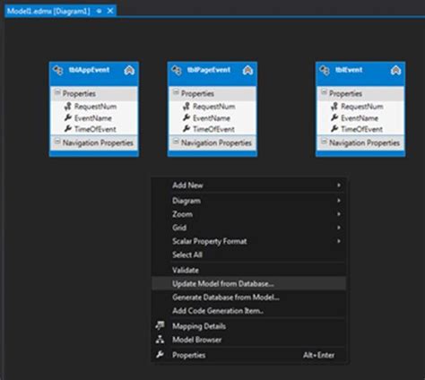 Mapping Database First Model With Existing Database