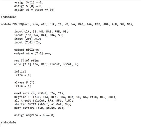 Solved I Need Help Writing A Test Bench For The Following Chegg