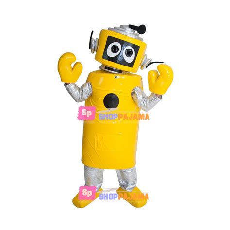 Yellow Robot Plex Yo Gabba Gabba Mascot Costume