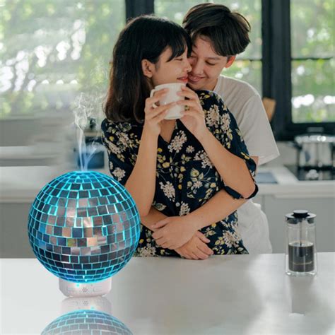 Disco Ball Diffuser Rotating With 7 Colours Mood Light Disco Ball