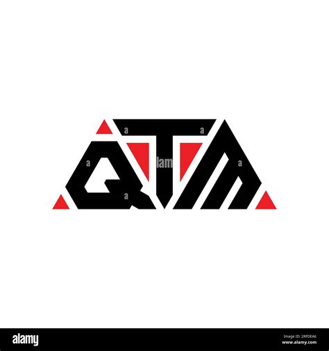 QTM Triangle Letter Logo Design With Triangle Shape QTM Triangle Logo Design Monogram QTM