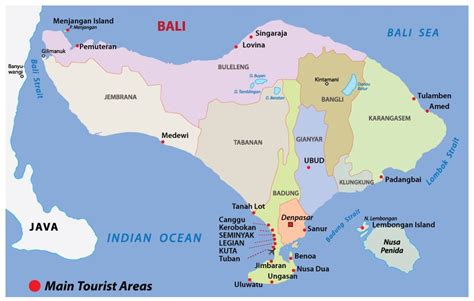 7 Bali Maps Bali On A Map By Regions Tourist Map And More
