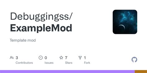GitHub Debuggingss ExampleMod Template Mod