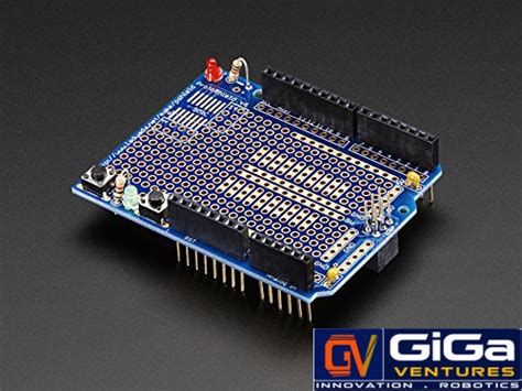 Adafruit Proto Shield For Arduino Kit Stackable Version R3 Giga Ventures