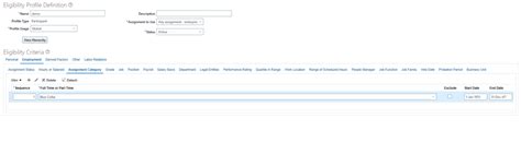 Eligibility Profile In Fusion Hcm Application Basics