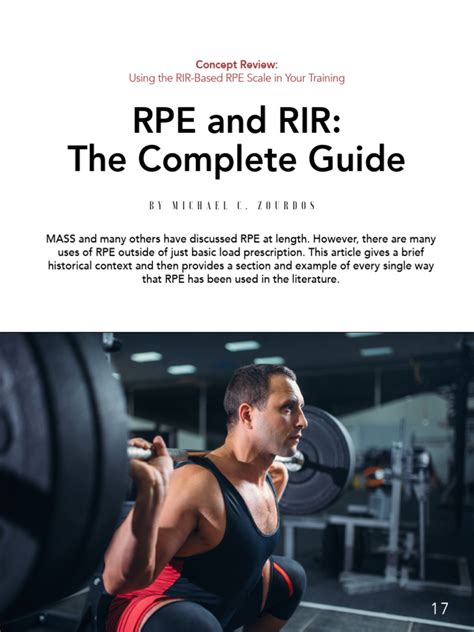 Rpe Guide Pdf Strength Training Physical Exercise