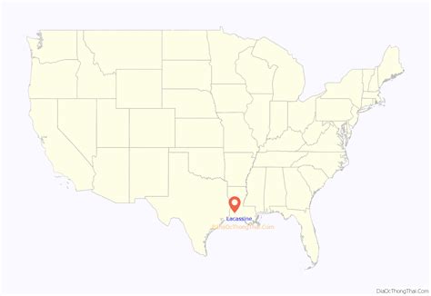 Map Of Lacassine Cdp Thong Thai Real