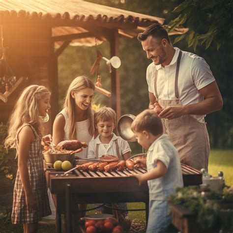 Счастливая семья за столом Nel 2024