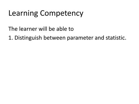 4 Parameter And Statistic Pptx