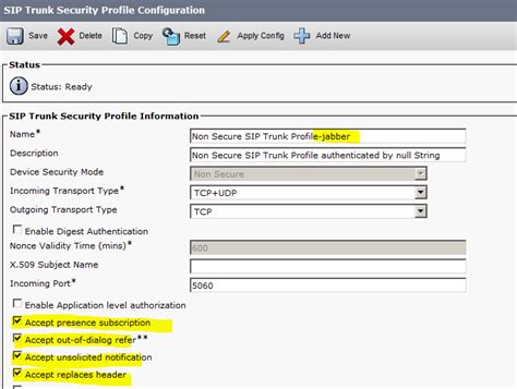 UC Valley Cisco Jabber Configuration Screenshots On Premises