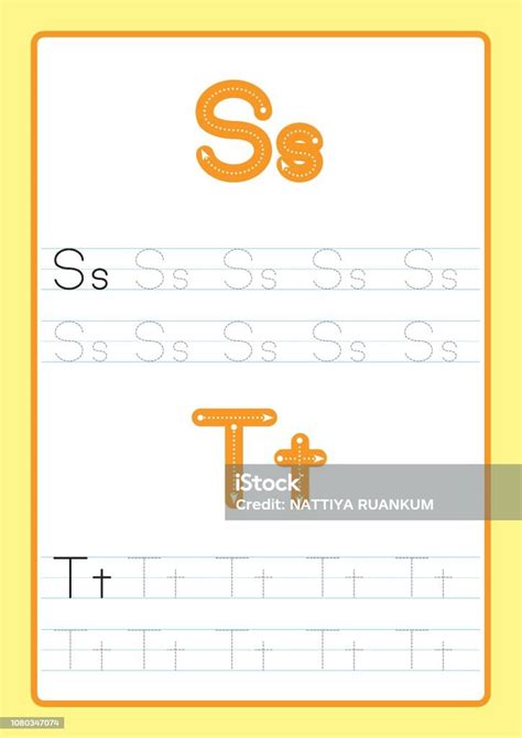 Abc 알파벳 문자 추적 워크시트 알파벳 문자로입니다 유치원에 대 한 기본 쓰기 연습 아이 A4 용지 벡터 인쇄 준비 0명에 대한 스톡 벡터 아트 및 기타 이미지 Istock